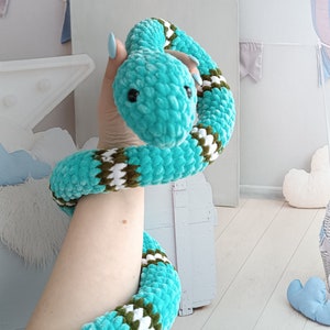 Snake Plush Crochet Pattern No Sew Do It Yourself Amigurumi Tutorial ...