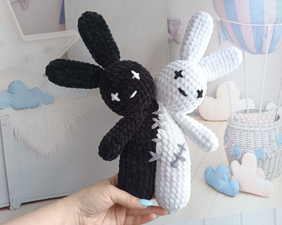 Crochet Pattern Bad Bunny Two Headed Plushie Amigurumi Tutorial PDF in ...