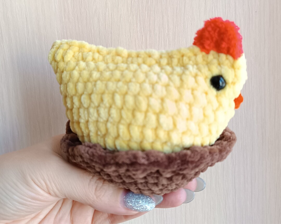 Chicken Plush Crochet Pattern No Sew Amigurumi Tutorial PDF in English ...