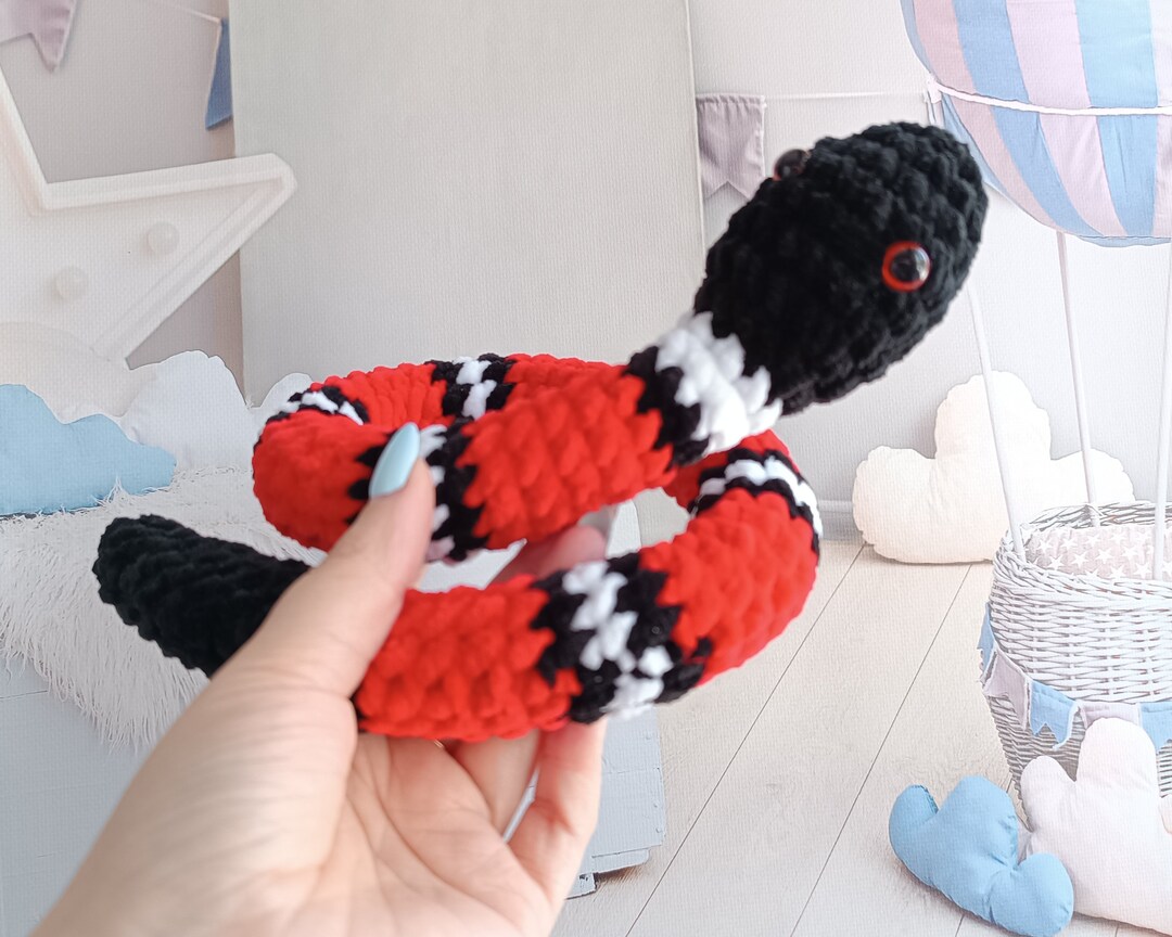 Snake Plush Crochet Pattern No Sew Do It Yourself Amigurumi Tutorial ...
