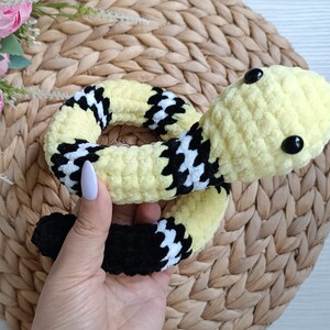 Snake Plush Crochet Pattern No Sew Set of 3 Snakes Do It Yourself ...