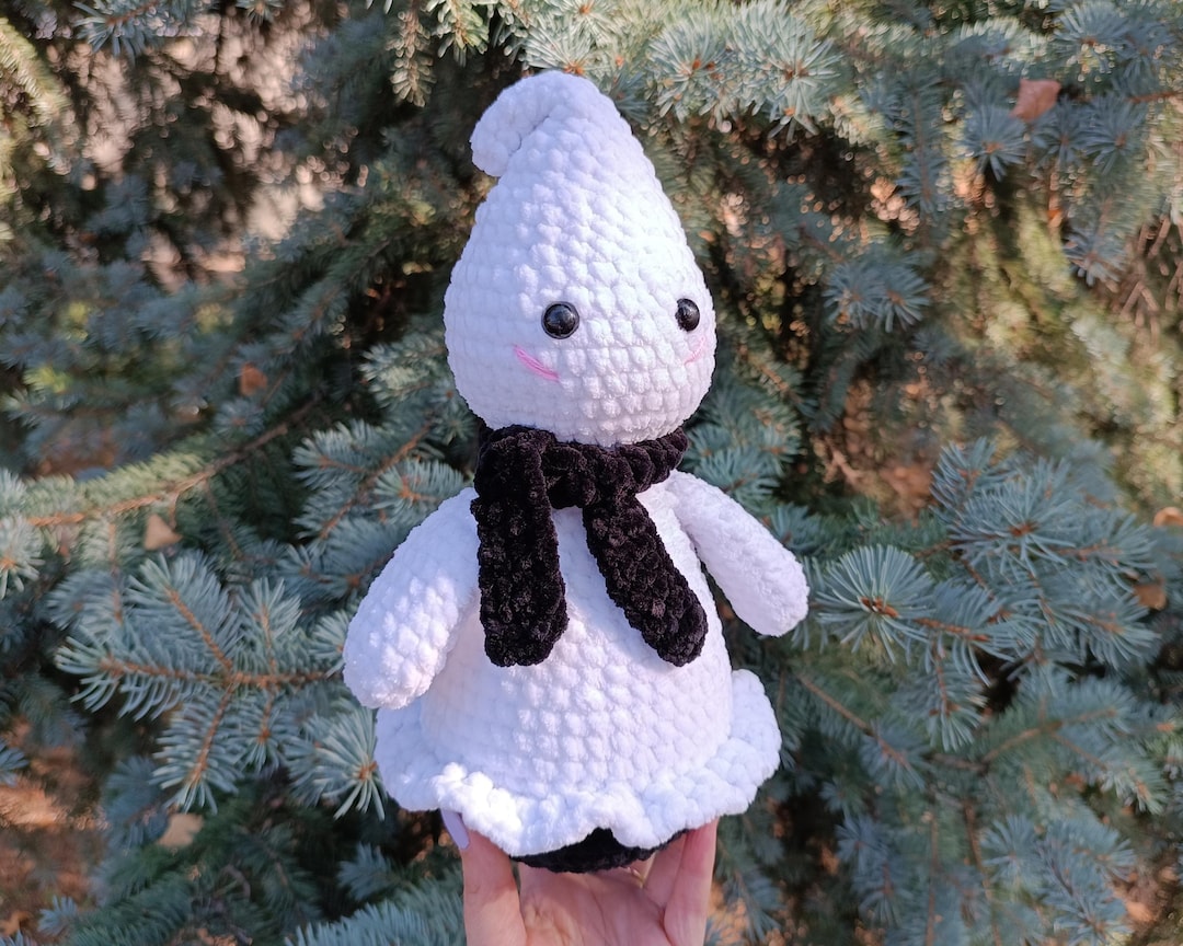 Ghost Plush No Sew Crochet Pattern Do It Yourself Halloween Gift Ghost ...