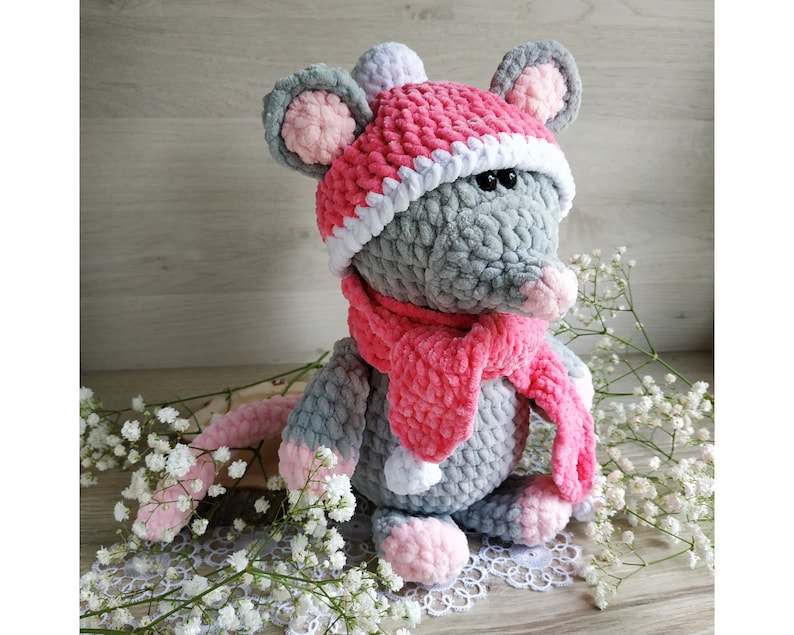 Rat Plush Amigurumi Crochet Pattern Plushie Toy Do It Yourself - Etsy