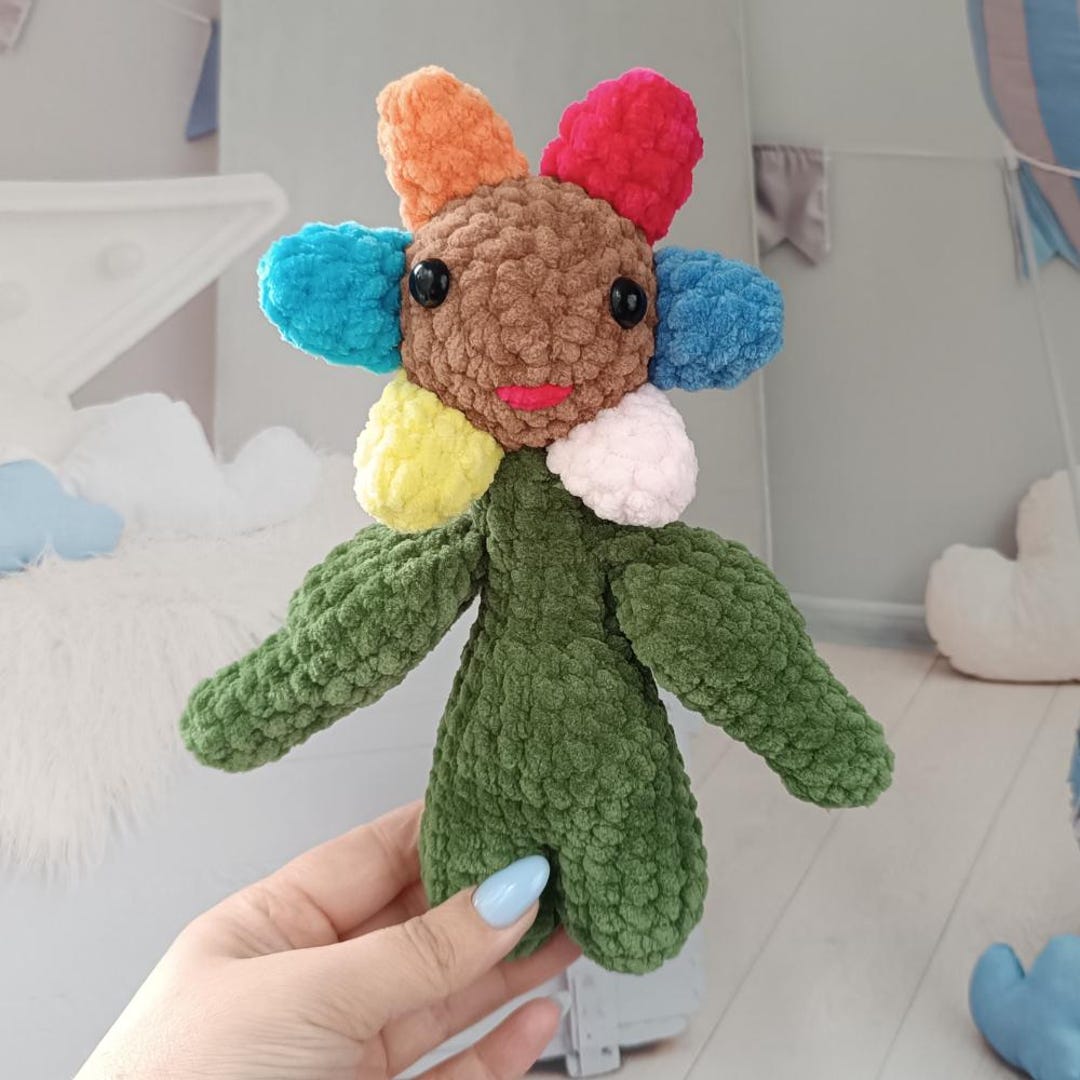 Flower Doll Crochet Pattern Crochet Plant Sunflower Plush Low Sew ...