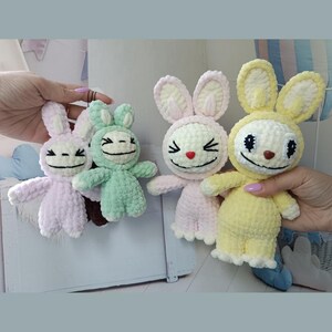 Labubu Crochet Patterns Amigurumi Plushie Funny Bunnys Crochet ...