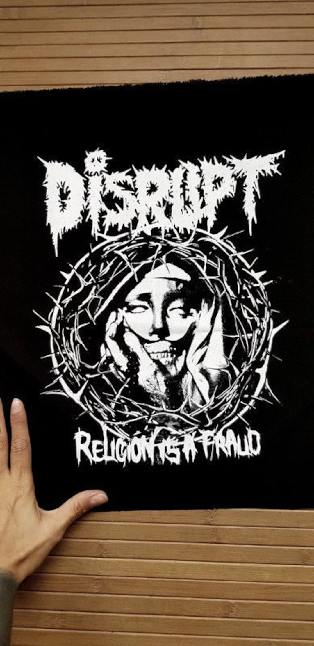 Crustpunk Back Patch 10 Designs - Nasum Wormrot Entombed Consume Disrupt Dropdead Zeke Disfear ...