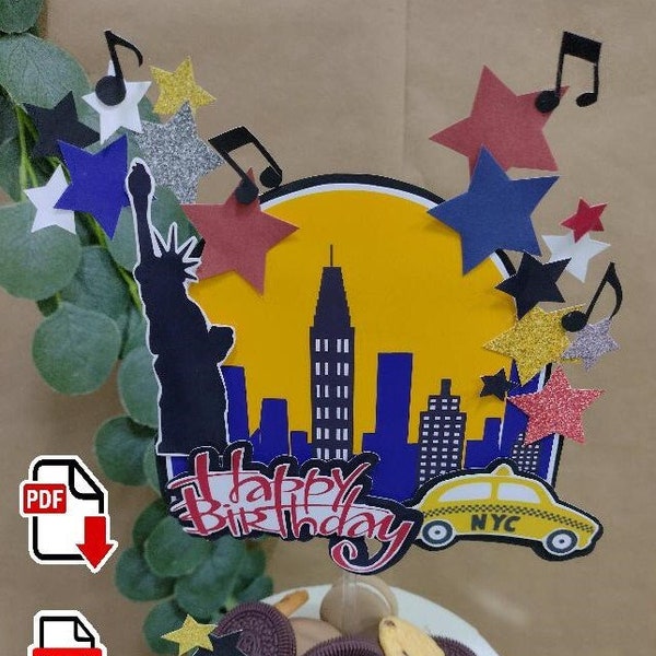 Kids New York Cake Topper - Etsy UK