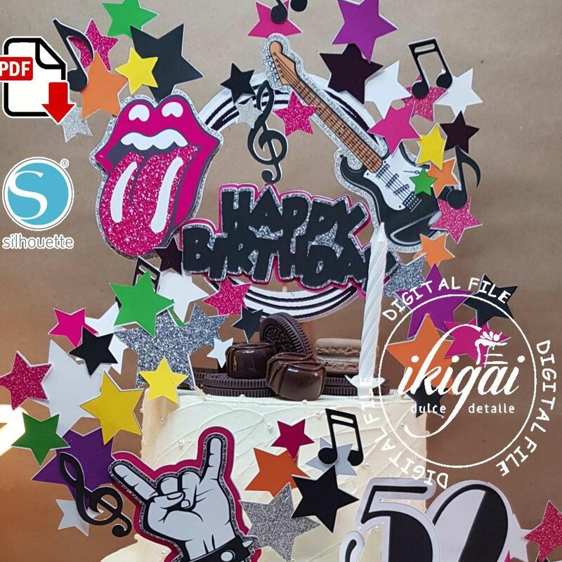 Rockstar Birthday Cake - Etsy