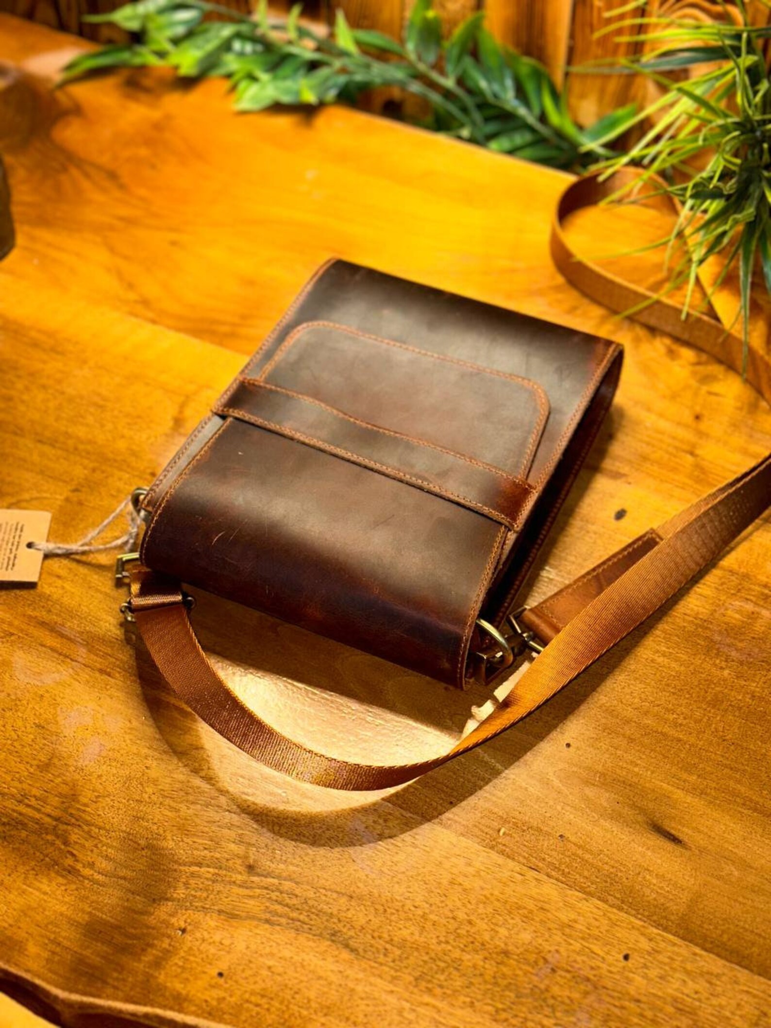 Personalized Leather Mesenger Handcrafted Messenger Bag, Engraved ...