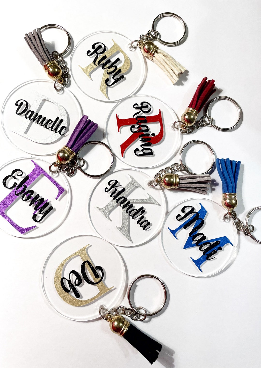 Personalised Keyring Letter/name Custom Keyring - Etsy Australia
