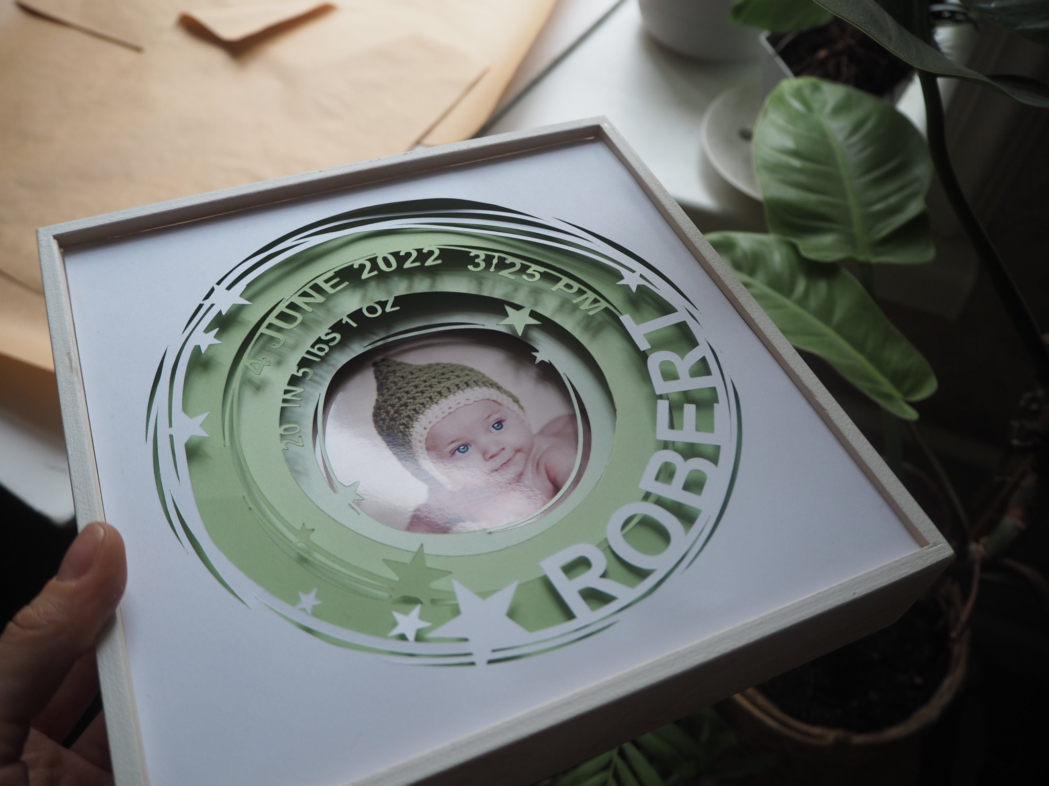 Baby Birth Stats Shadow Box Baby Birth Stats SVG Baby Photo - Etsy Canada