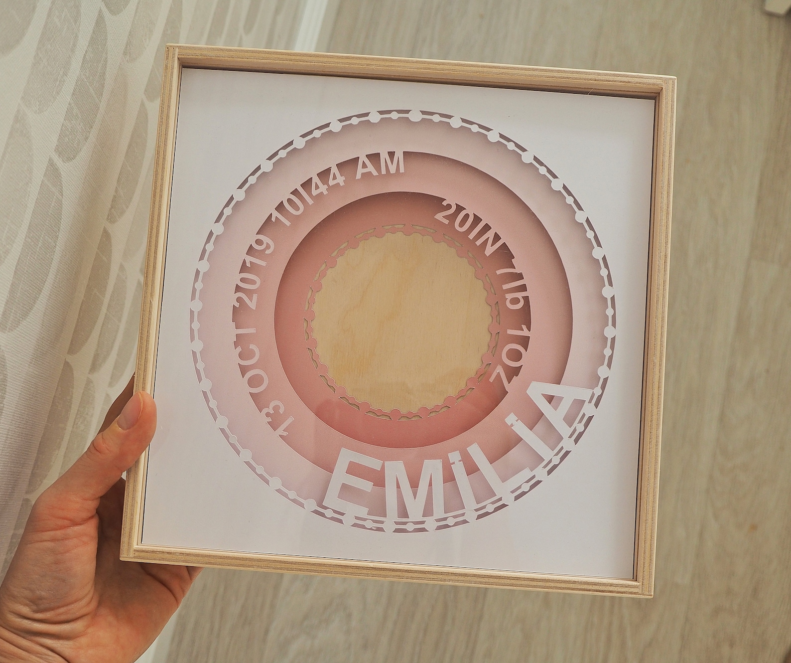 Baby Photo Frame, Baby Picture Shadow Box, Baby Birth Stats Shadow Box ...