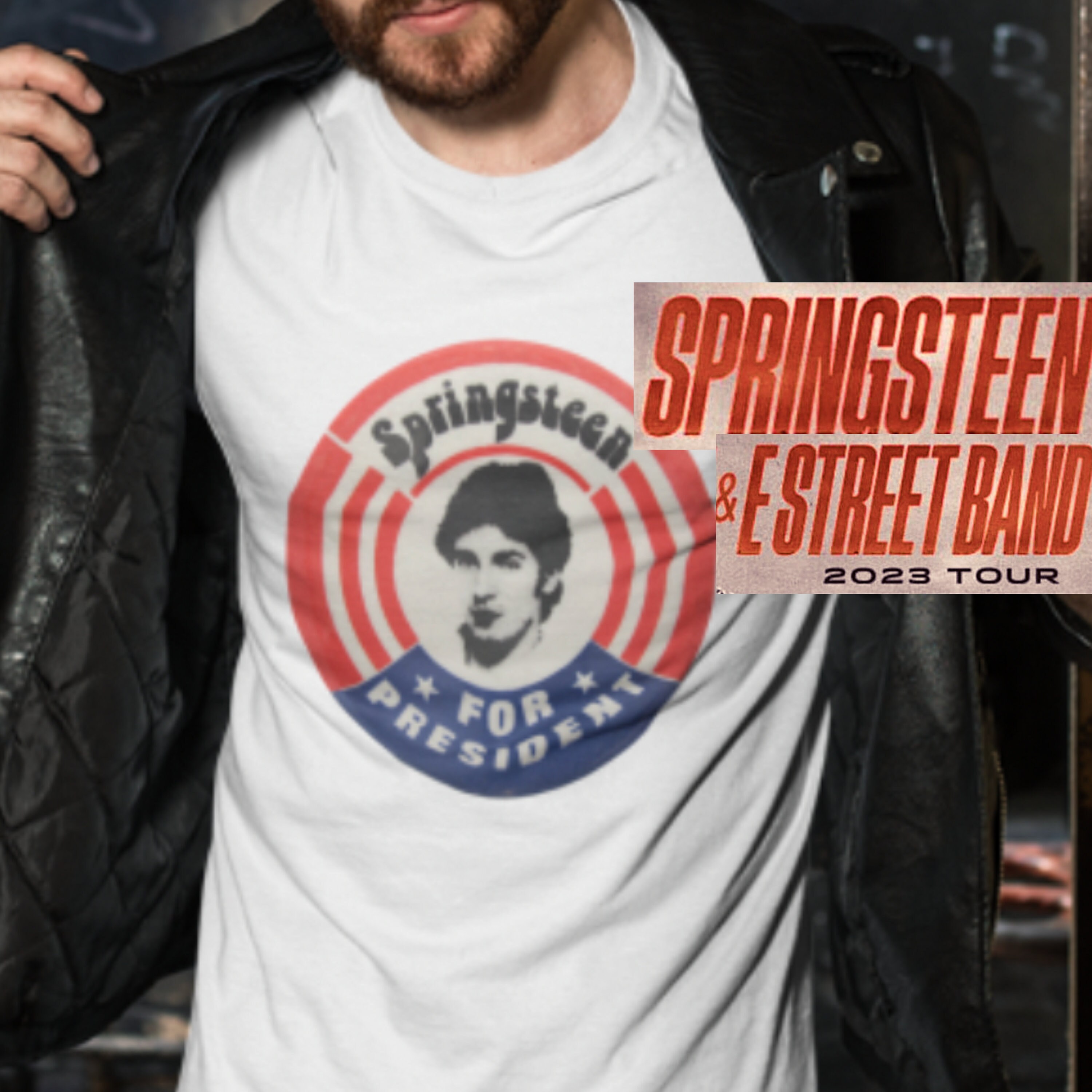 Camiseta Bruce Springsteen And The E Street Band Tour Springsteen ...