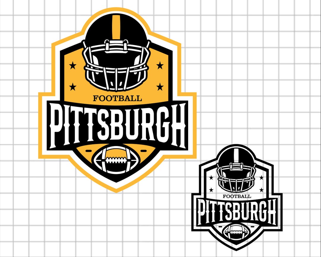 Pittsburgh Football Svg, Pittsburgh Helmet Svg, Football Silhouette ...
