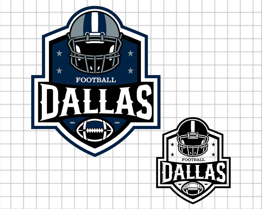 Dallas Football Svg, Dallas Helmet Svg, Football Silhouette, Game Day ...