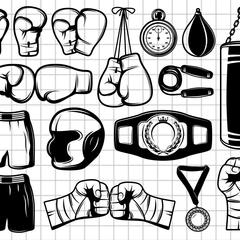 Boxing Svg - Etsy