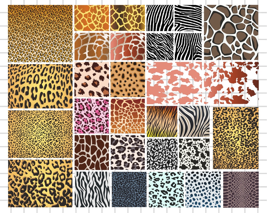 Animal Print Svg Pack, Leopard Print Svg, Safari Print Svg, Cheetah ...
