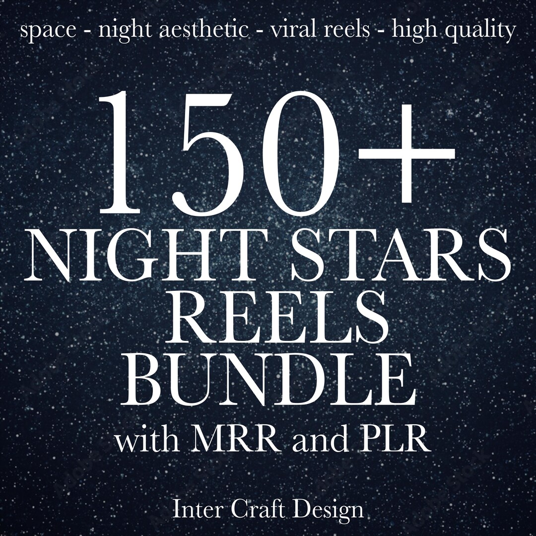 150+ Night Stars Reels Bundle, Space Videos, Night Aesthetic Reels ...