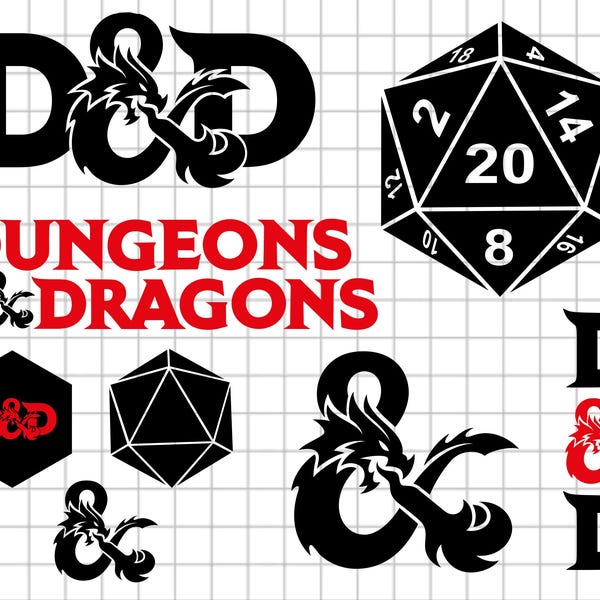 Dungeons and Dragons Svg - Etsy Canada
