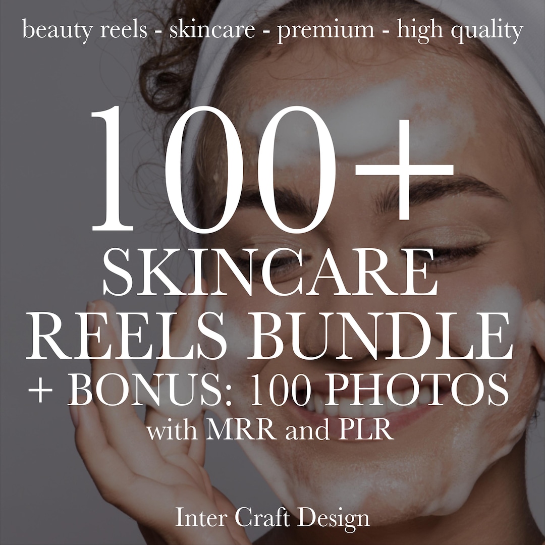 100+ Skincare Videos, 100 Skincare Photos, Skincare Video Bundle ...