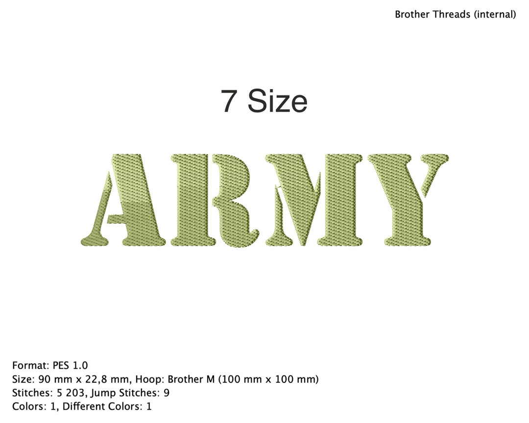 Army Embroidery Design, Military Embroidery Machine, Trendy Embroidery ...