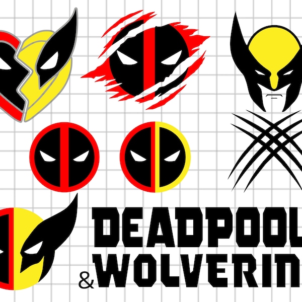 Deadpool and Wolverine Logo Svg - Etsy