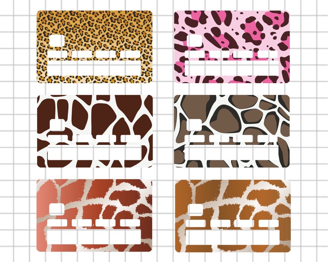 Credit Card Skin Svg, Leopard Credit Card Svg, Credit Card Template ...