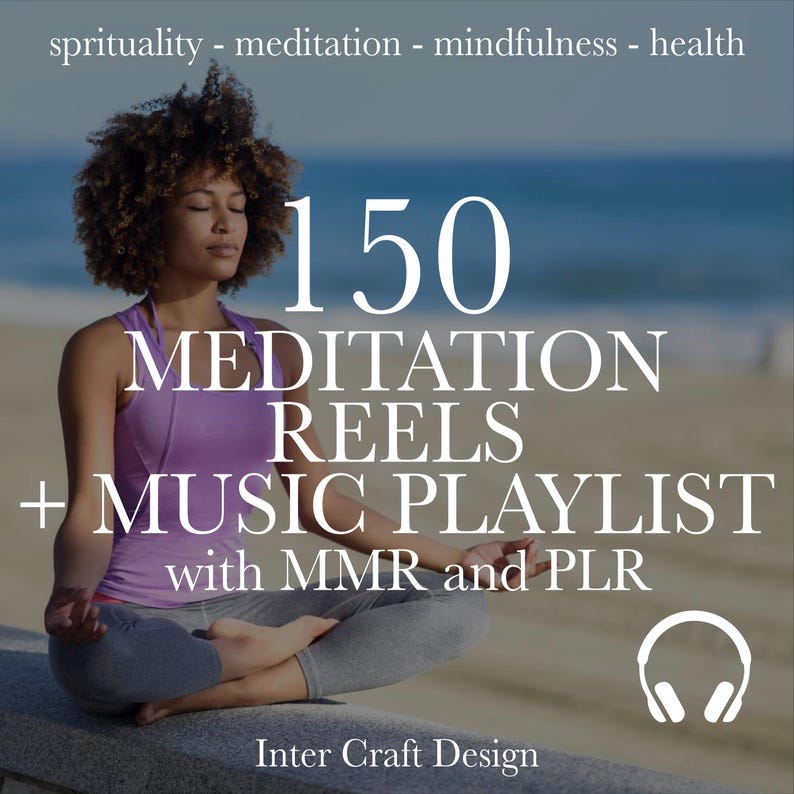 150 Meditation Reels Bundle, Meditation Music Playlist, Relaxing Vireo ...