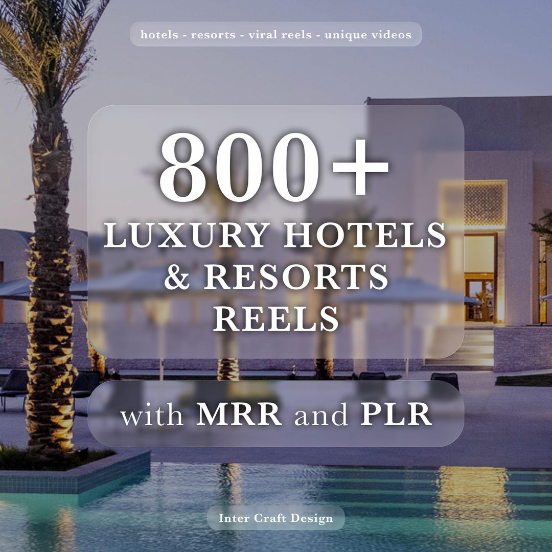 800+ Luxury Hotels and Resorts Reels, Travel Reels, Tiktok, Instagram ...