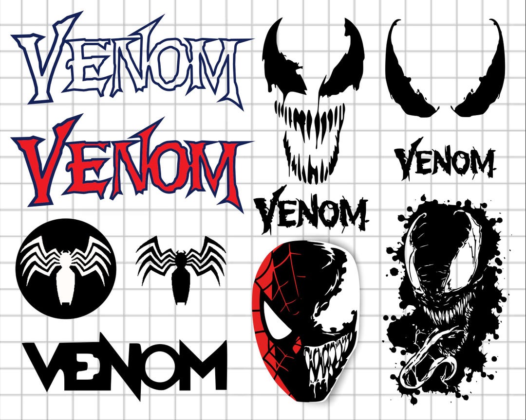 Venom Svg Bundle, Superhero Svg, Movie Svg, Venom 3 Silhouette, Clipart ...
