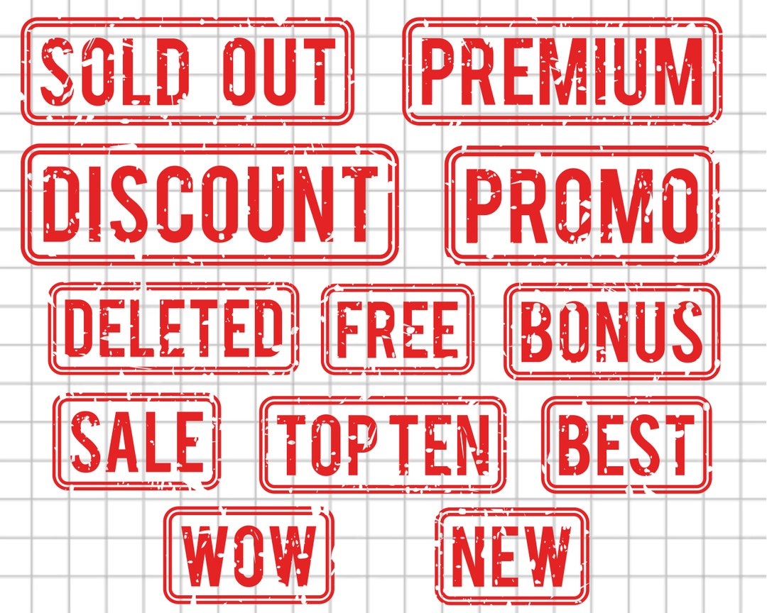Stamp Svg Bundle, Stamp Offer Svg, Sold Out Svg, Premium Svg, Discount ...