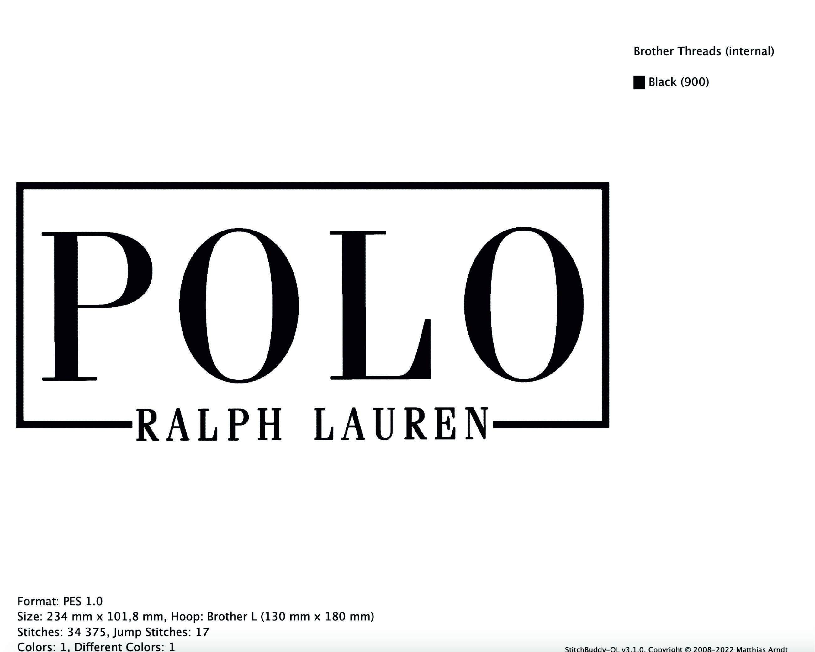 Polo Embroidery Design Fashion for Embroidery File Ralph - Etsy