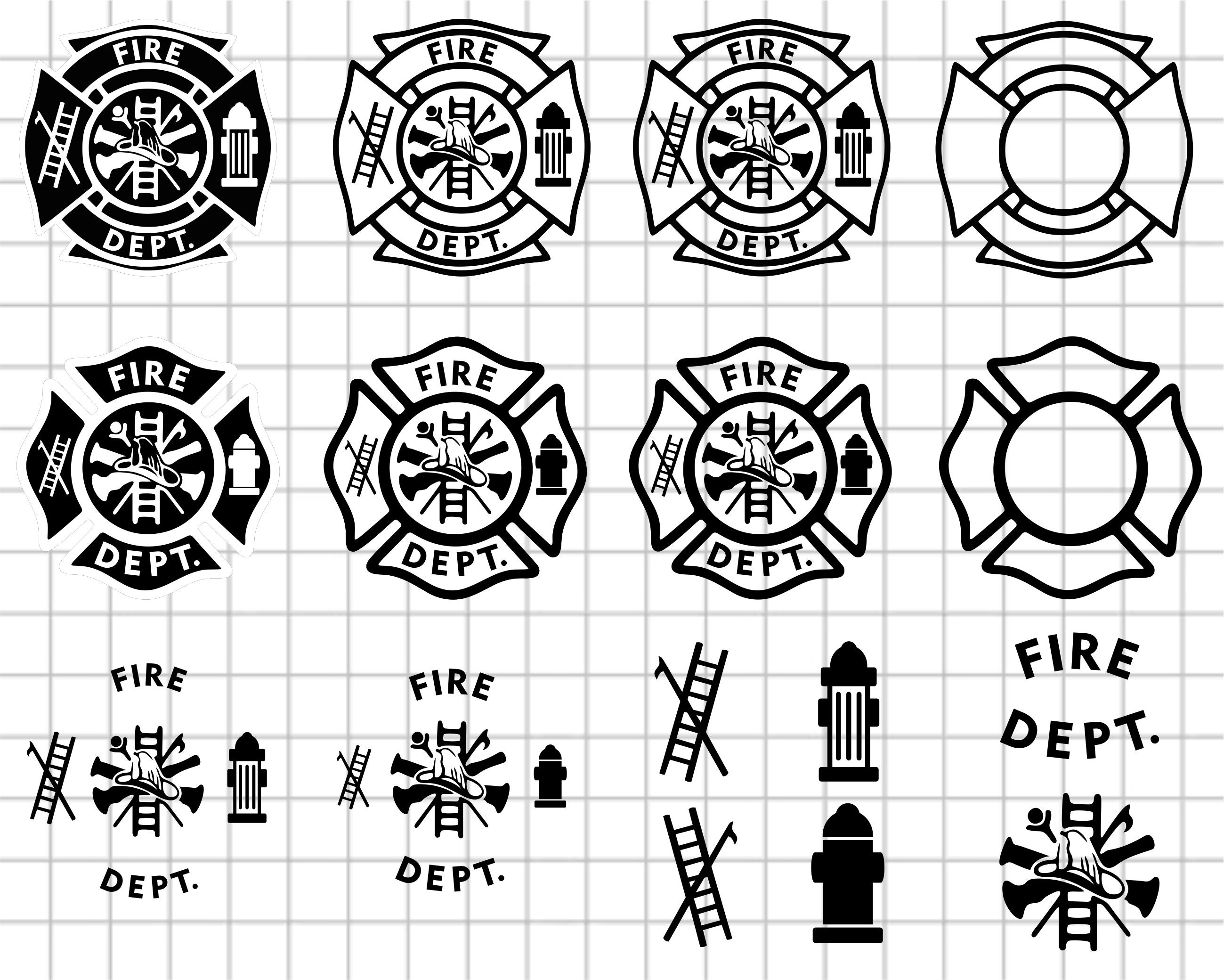 Fire Departament Svg, Fire Dept Svg, Firefighter Svg, Fireman Svg, Fire ...