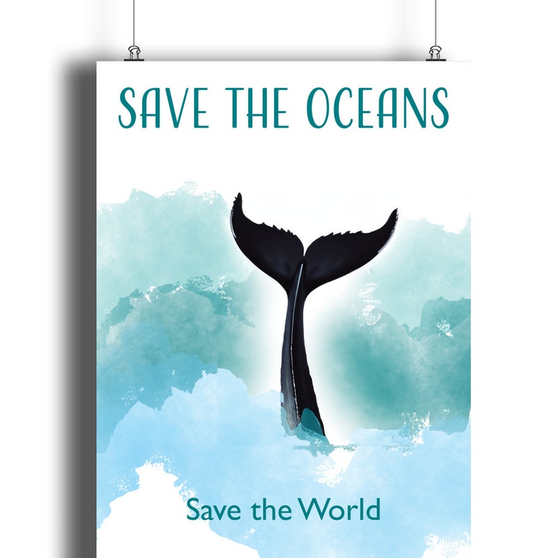 Save Our Oceans Posters - Etsy UK