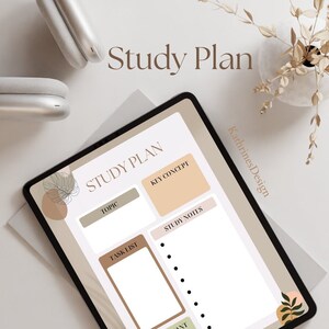Study Planner Printable Digital Planner Study Plan - Etsy