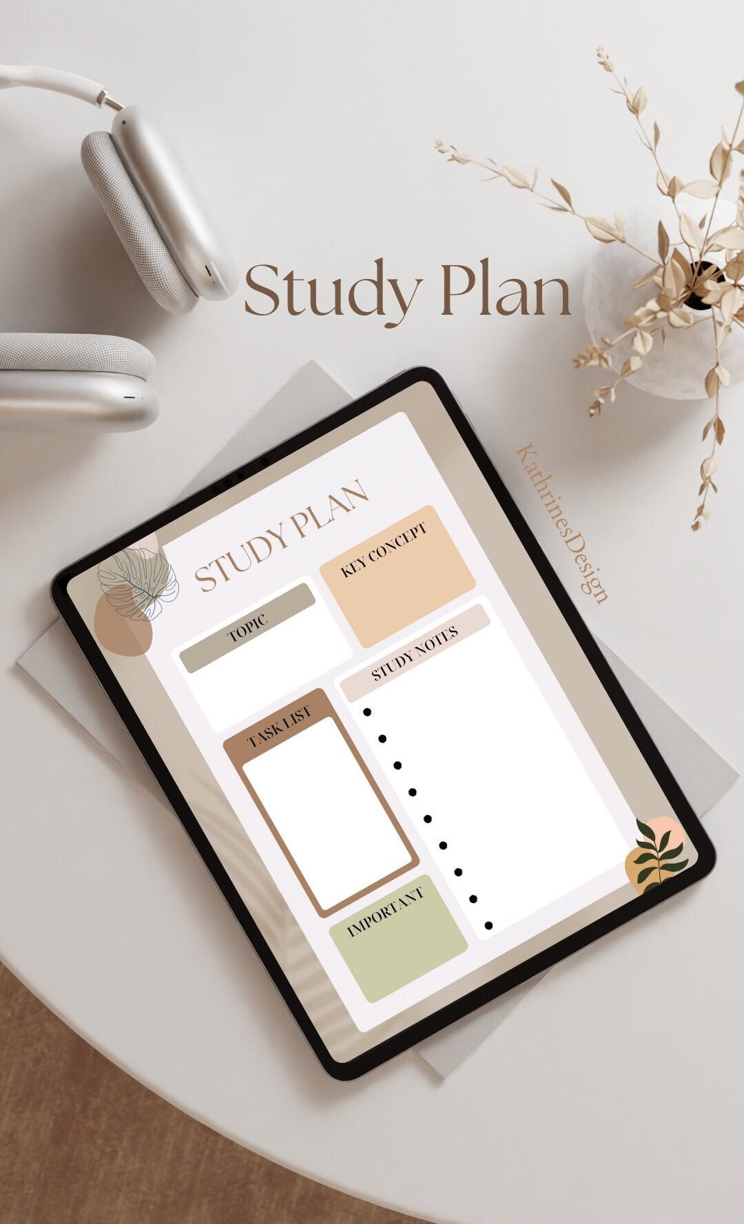 Study Planner Printable Digital Planner Study Plan - Etsy