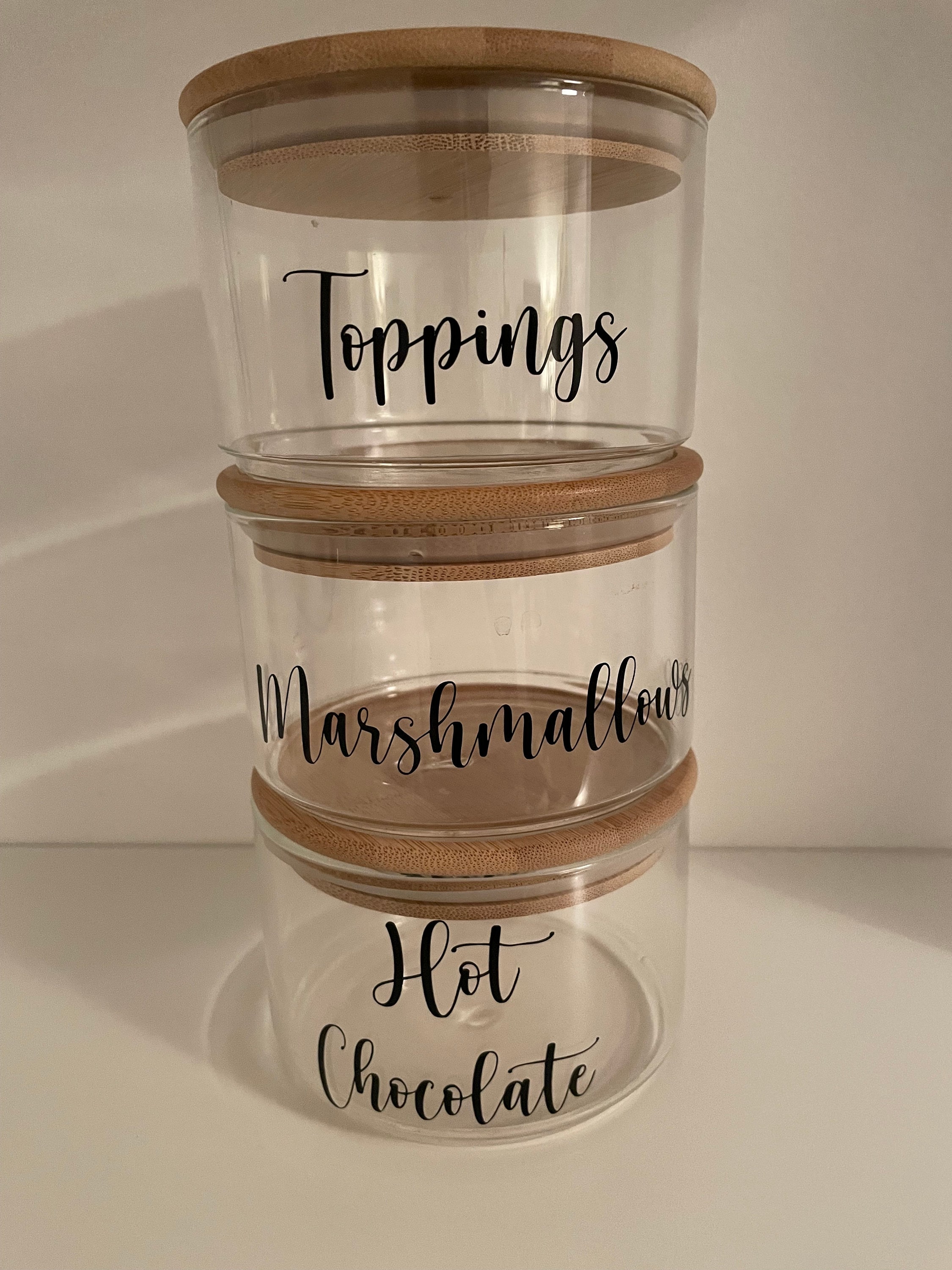 Hot Chocolate Stacking Station Stackable Jars Storage Jars - Etsy UK