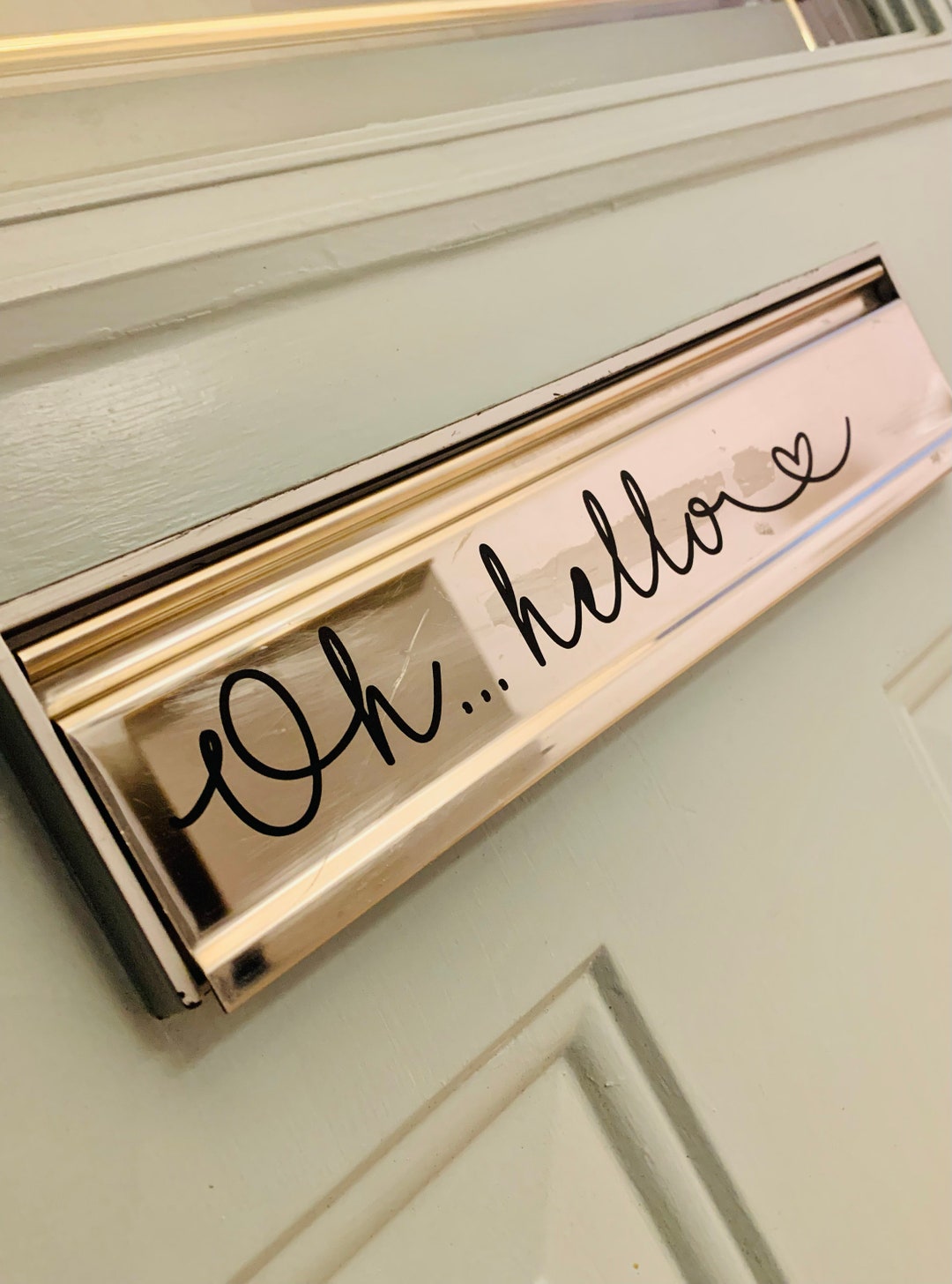 Oh....hello Letterbox Decal, Letterbox Sticker, Mrs Hinch, Personalise ...