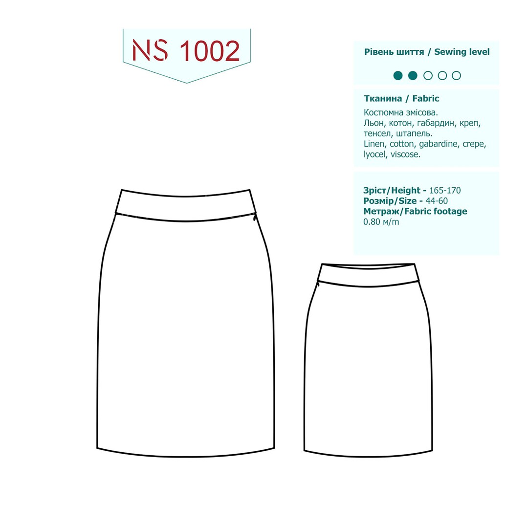 Digital Basic Pattern for Self-modeling of Skirts in Eight Sizes ...
