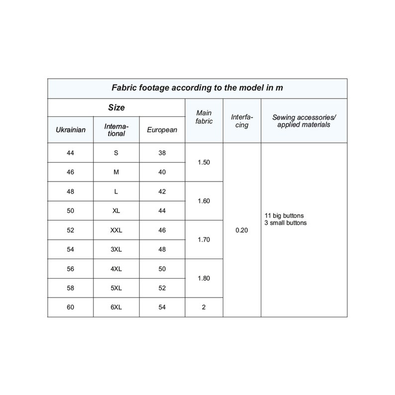 Digital Sewing Pattern Sewing Pattern of Men Shirt /sizes S-6XL With ...