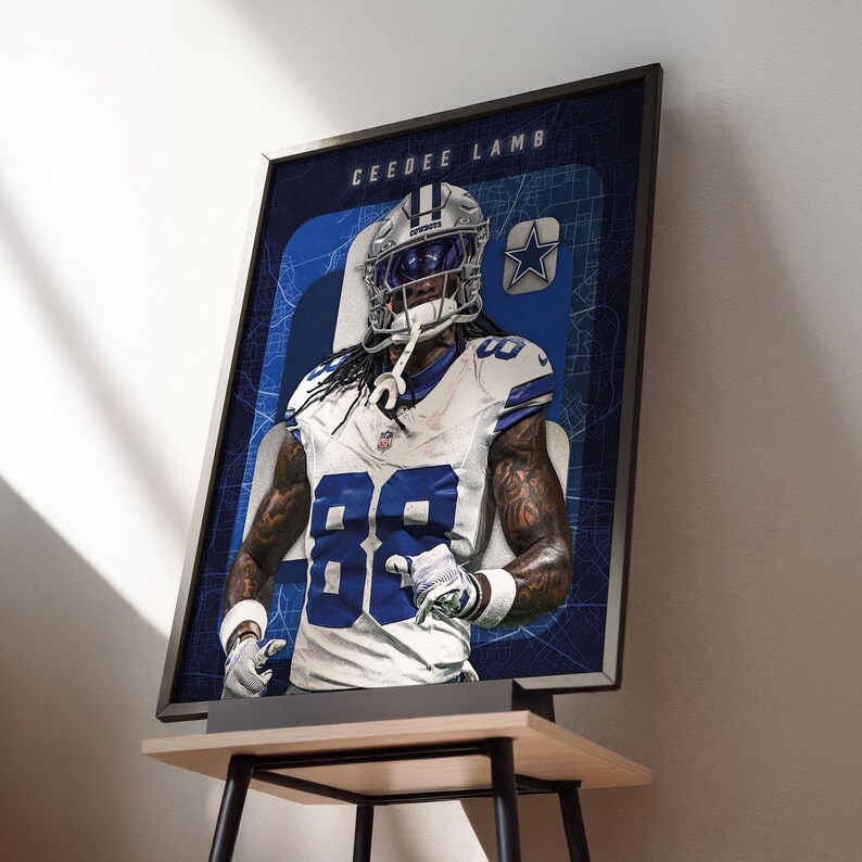 Ceedee Lamb Poster: Dallas Cowboys NFL Wall Art (digital Download) - Etsy