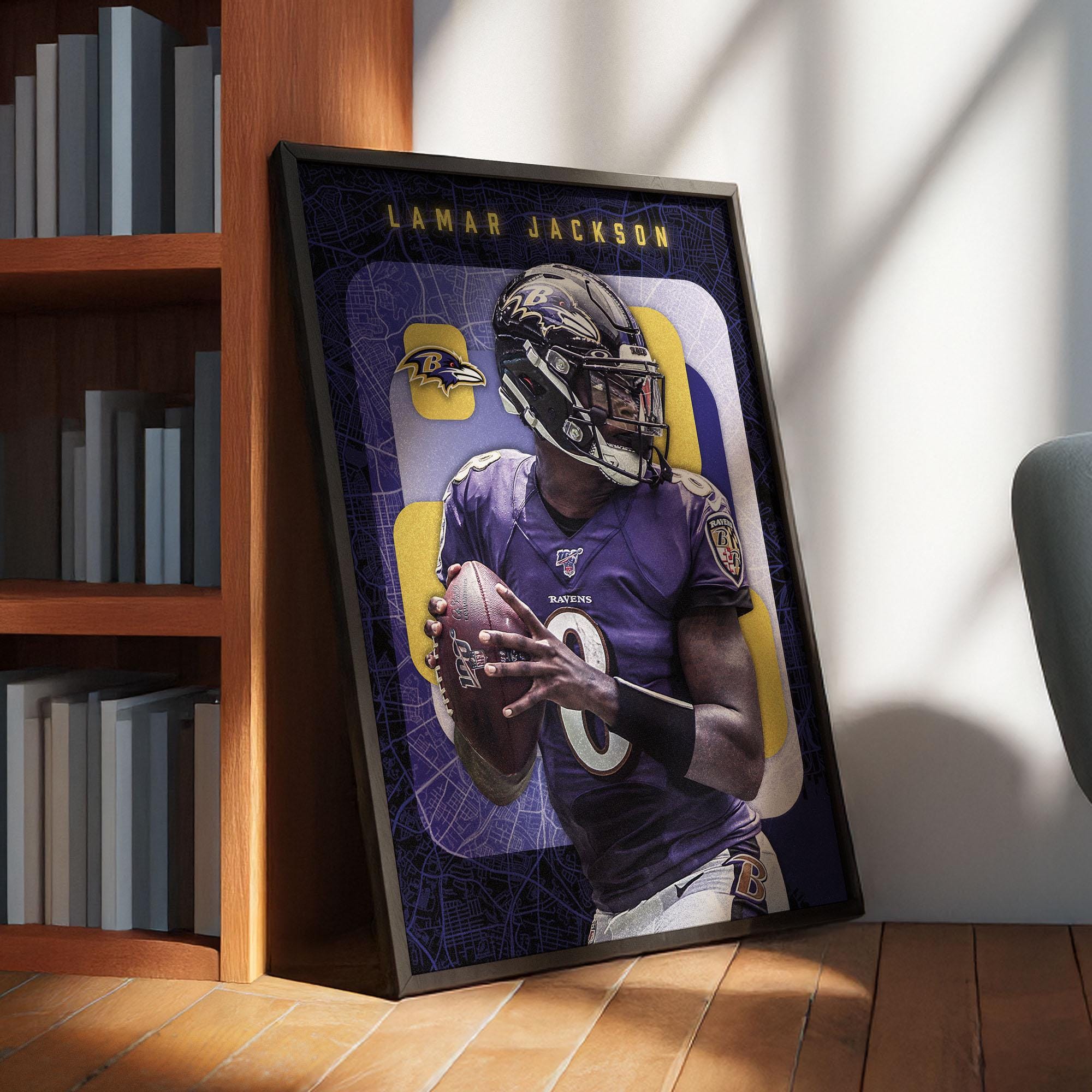 Lamar Jackson Poster: Baltimore Ravens NFL Art (digital Download) - Etsy