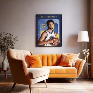Klay Thompson Poster, Golden State Warriors Poster, Basketball Decor ...