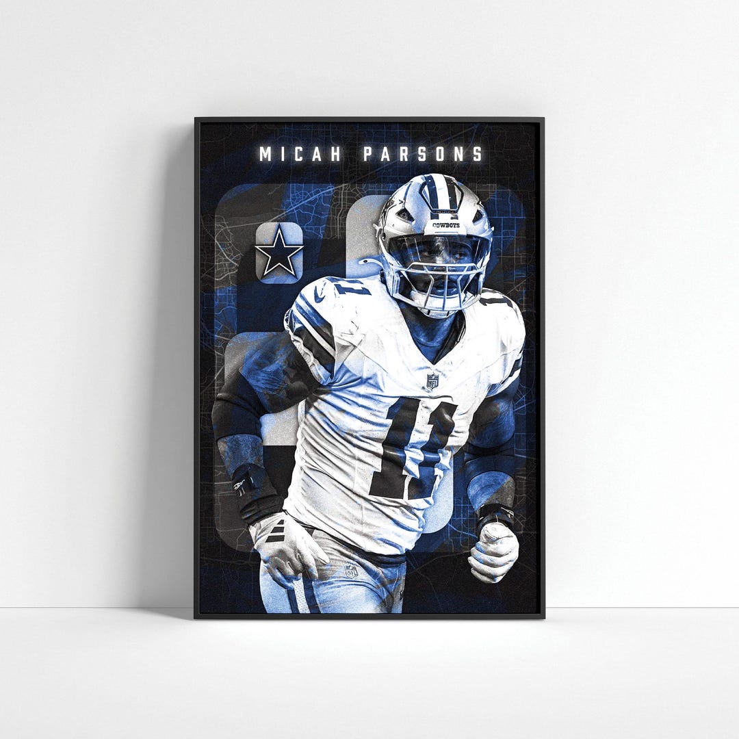 Micah Parsons Poster: Dallas Cowboys Football Art (digital Download) - Etsy