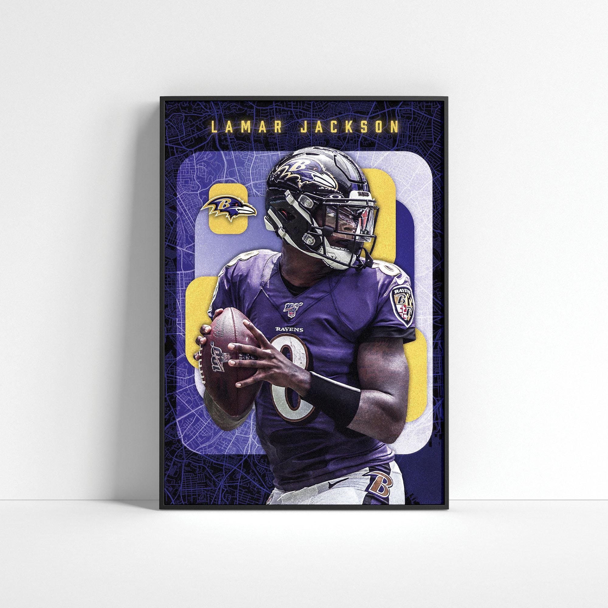 Lamar Jackson Poster: Baltimore Ravens NFL Art (digital Download) - Etsy