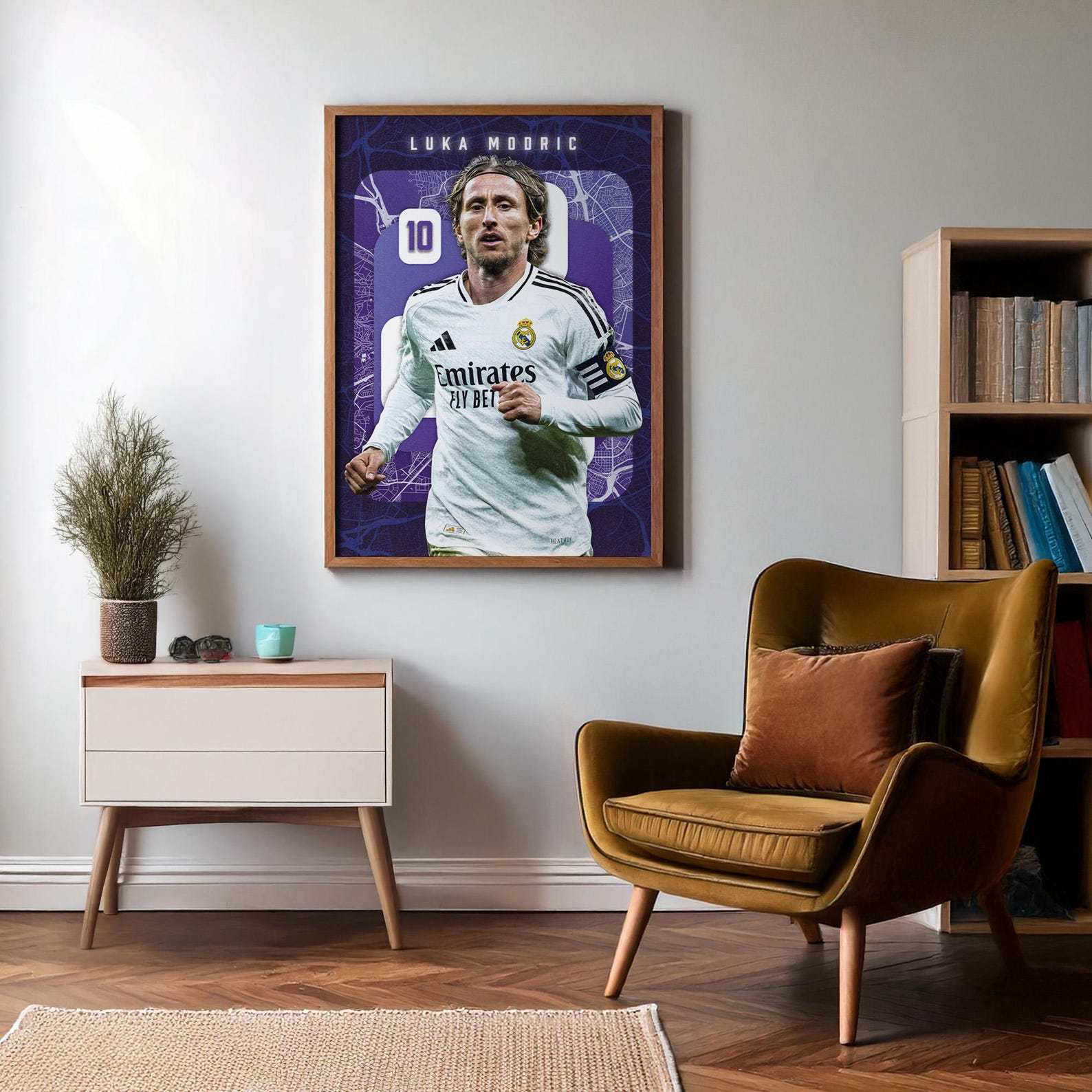 Luka Modric Poster: Real Madrid Football Art (digital Print) - Etsy