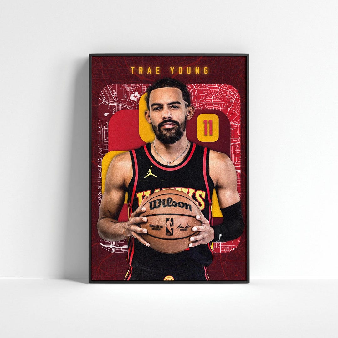 Trae Young Atlanta Hawks Poster: NBA Wall Art (digital Print) - Etsy