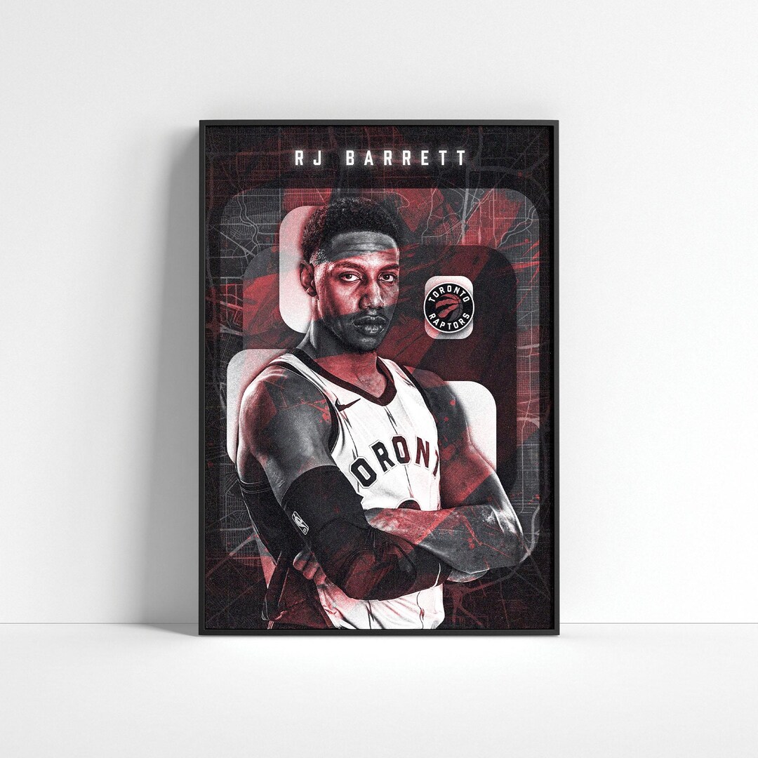 RJ Barrett Poster, Toronto Raptors Poster, Basketball Prints ...
