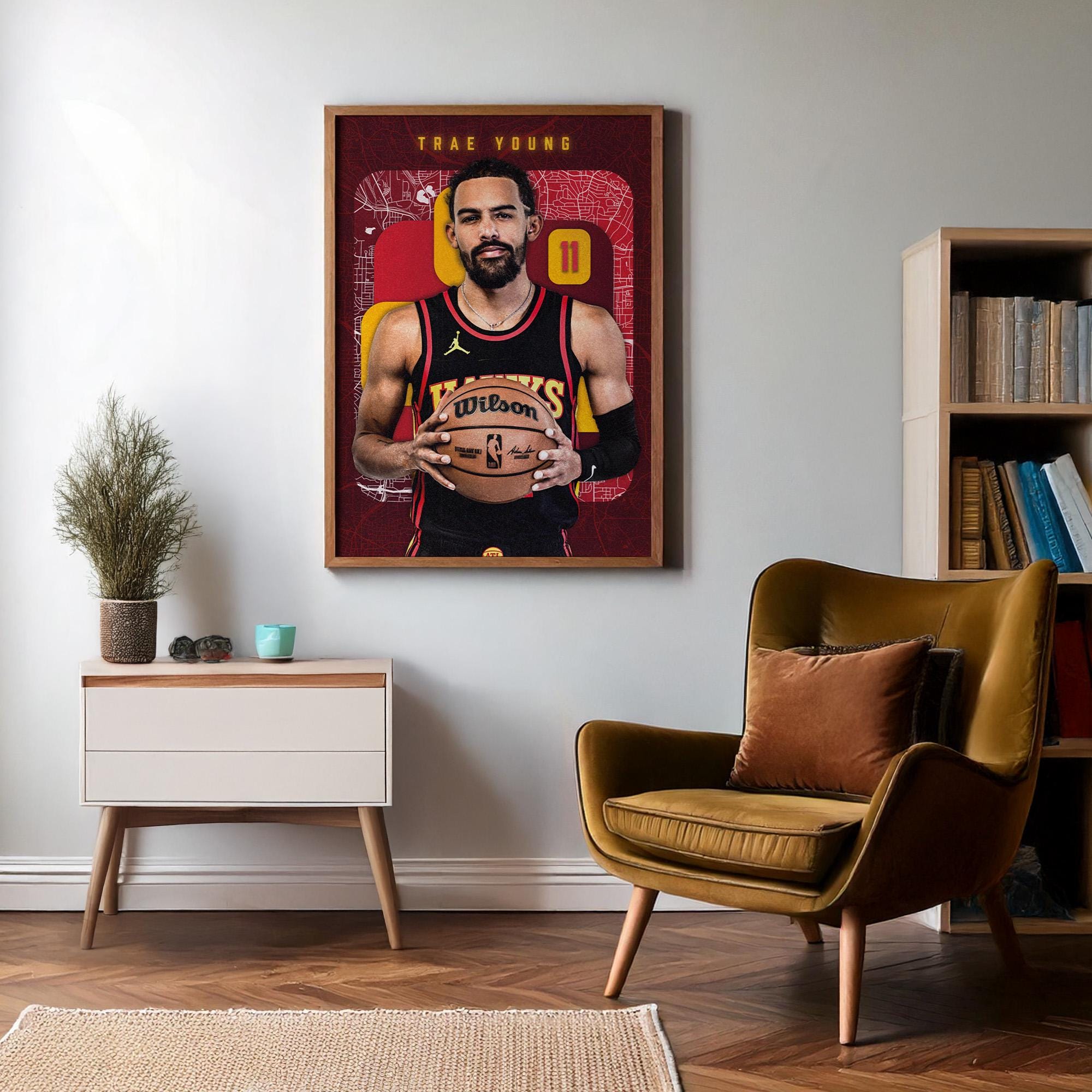 Trae Young Atlanta Hawks Poster: NBA Wall Art (digital Print) - Etsy