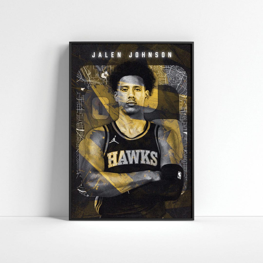 Jalen Johnson Atlanta Hawks Poster: NBA Wall Art (digital Print) - Etsy